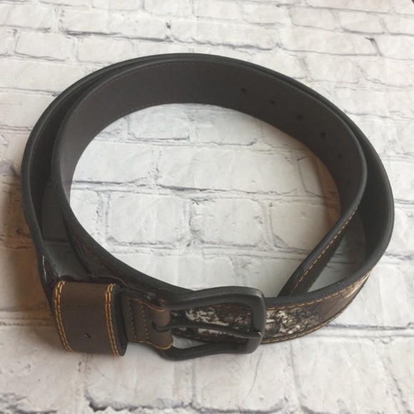 Realtree | Accessories | Realtree Mens Camo Leather Belt Size Xl 4244 ...